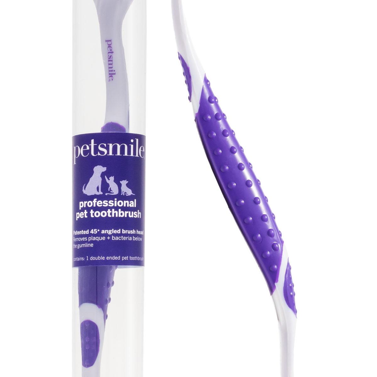 Petsmile Professional Pet Toothbrush - Dual Ended Soft Bristles